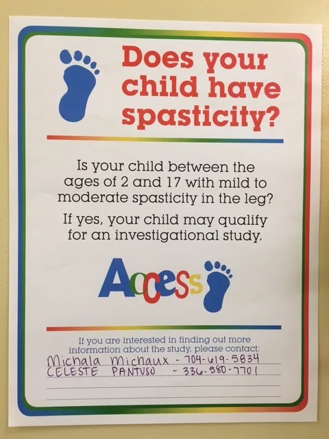 Allergan Pediatric Spasticity Study w/ Mecklenburg Neurological Associates